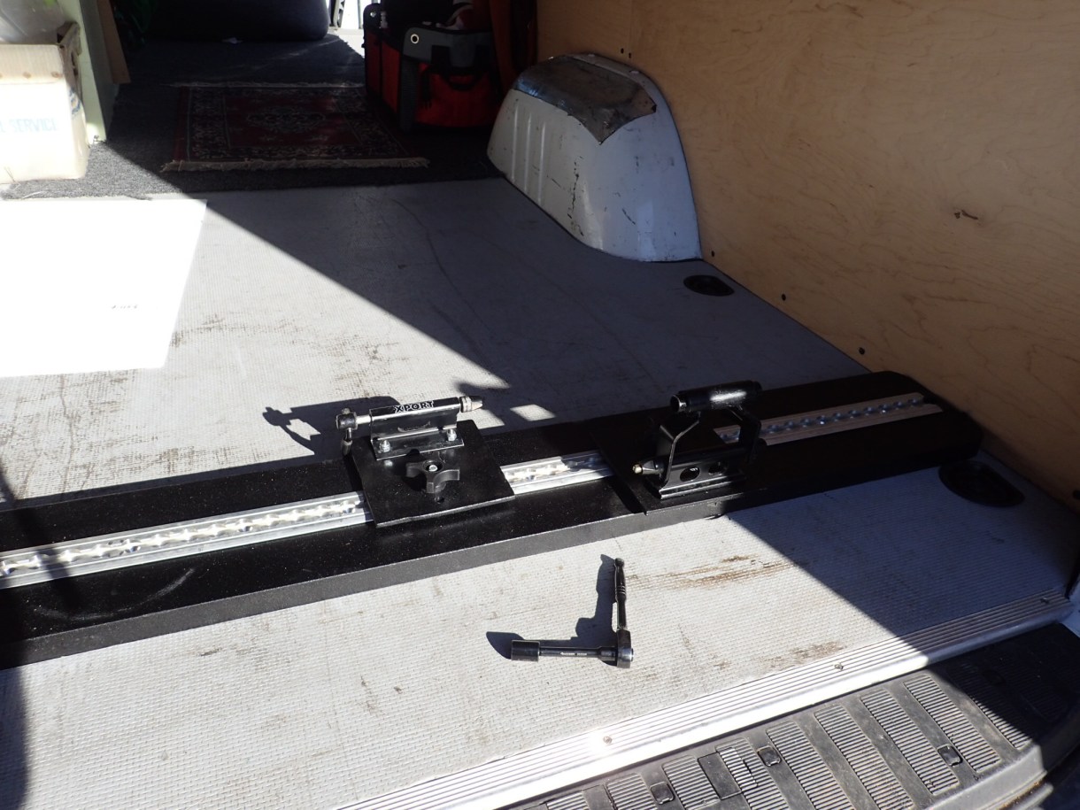 DIY Campervan Project- Interior Bike storage Using L-Track ...