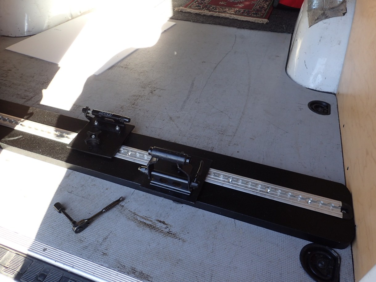 DIY Campervan Project- Interior Bike storage Using L-Track ...