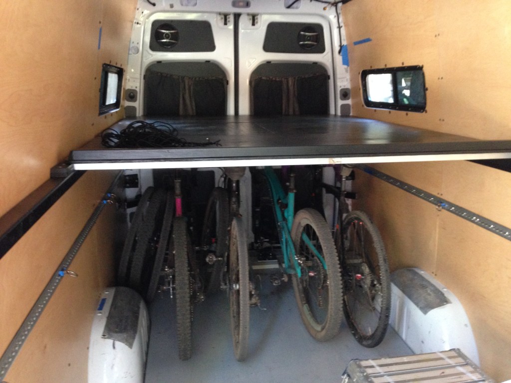 DIY Campervan Project- Interior Bike storage Using L-Track ...